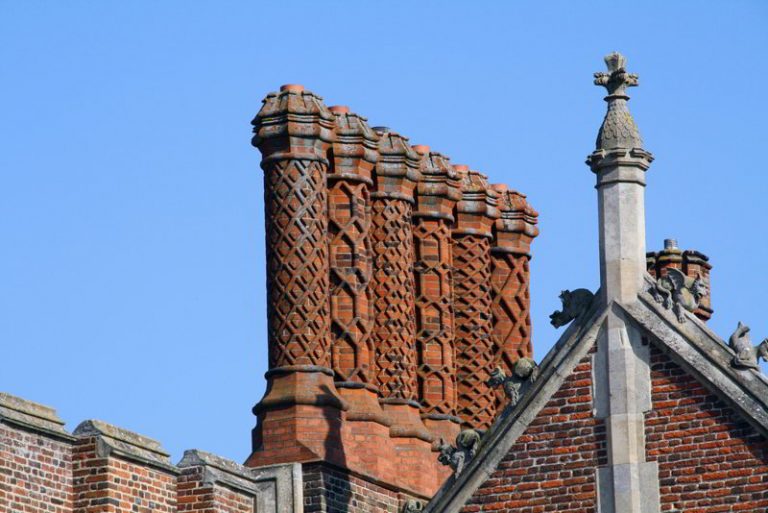The Amazingly Decorative Chimneys of Hampton Court Palace - MBF